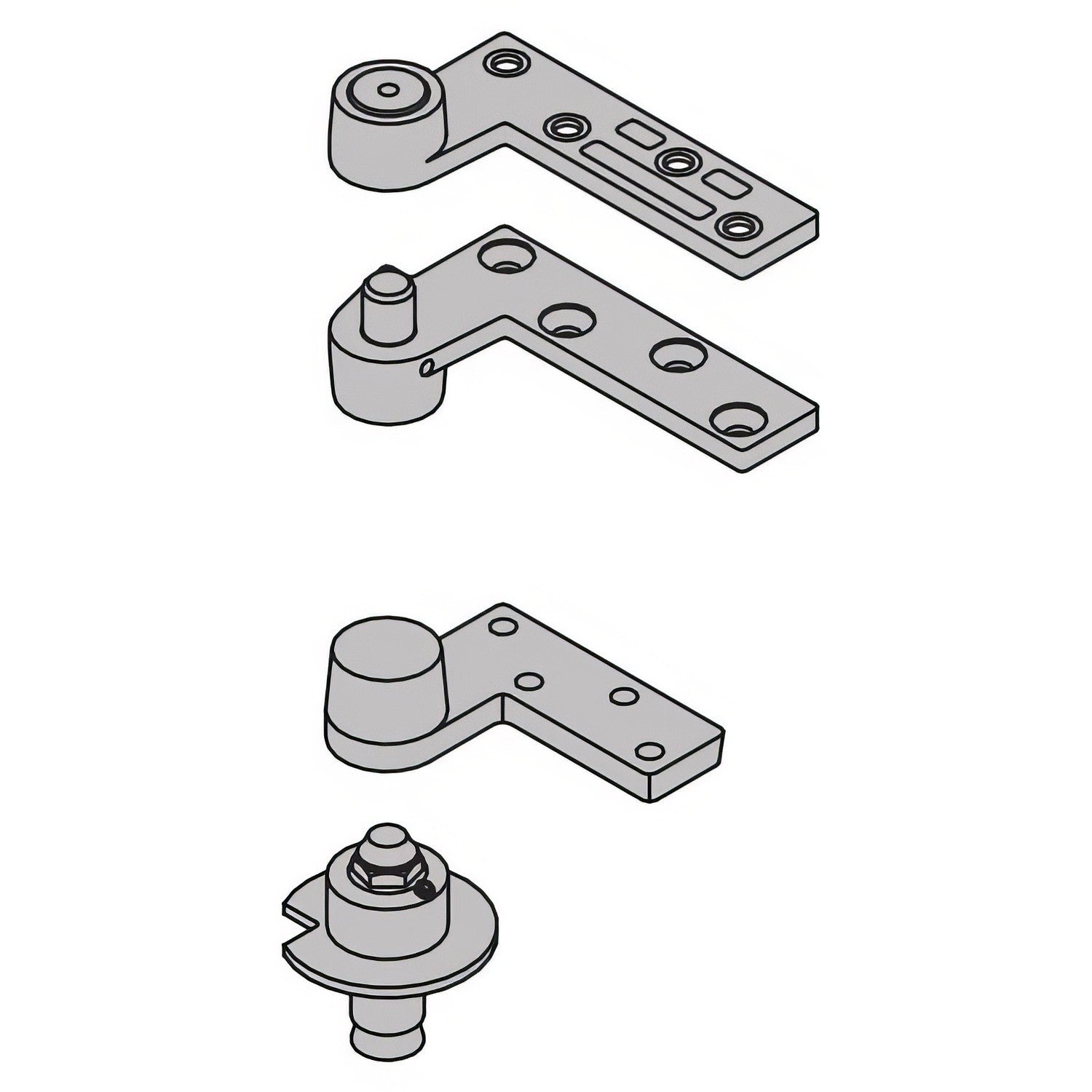 Ives 7222SET26DLH 3/4 Inch Left Handed Offset Pivot Hinge – Factory ...