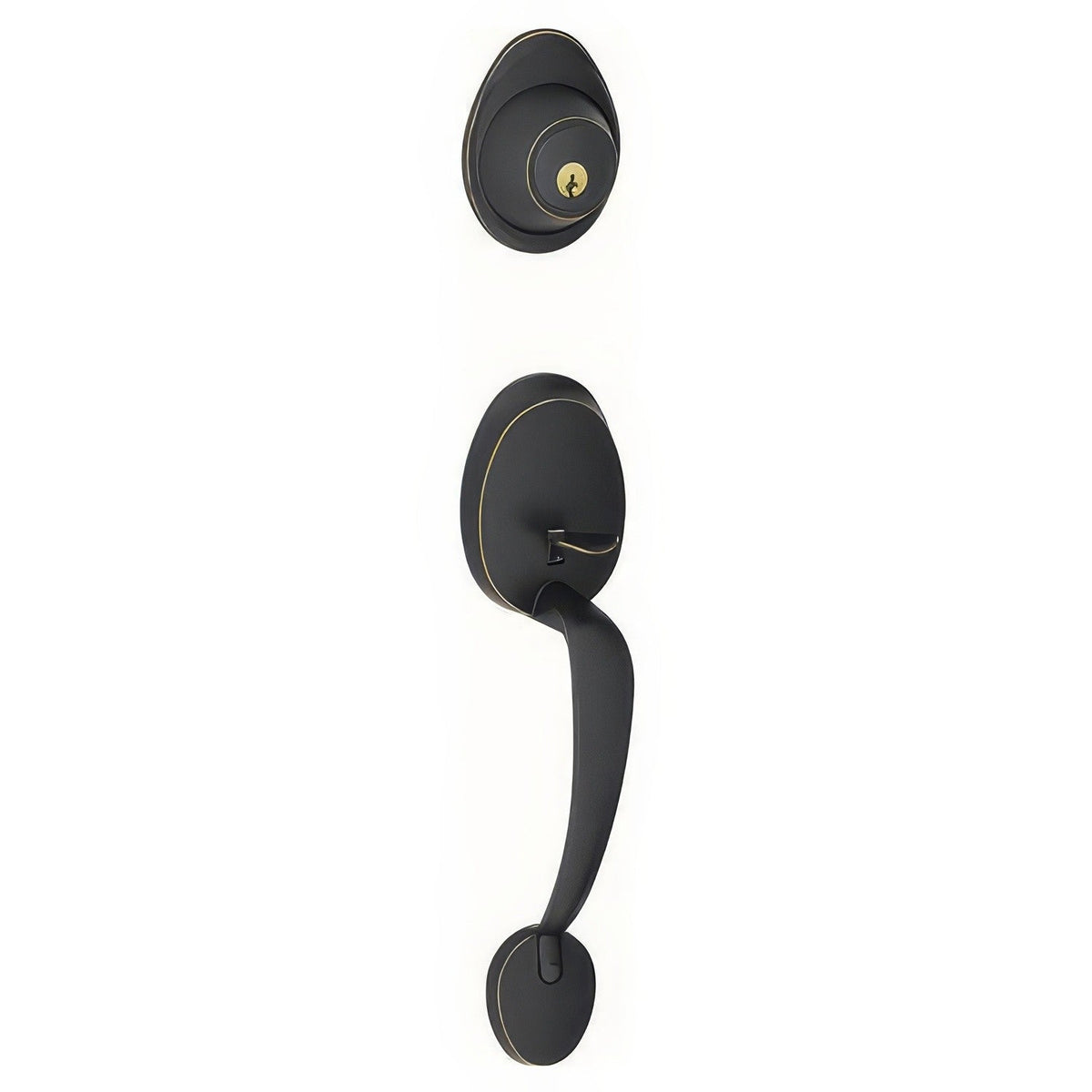 Dexter by Schlage JH58BAR Single Cylinder Keyed Entry Handleset ...