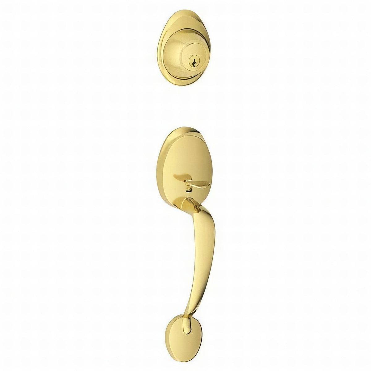 Dexter by Schlage JH60BAR605LASRH Barcelona Single Cylinder Handleset ...