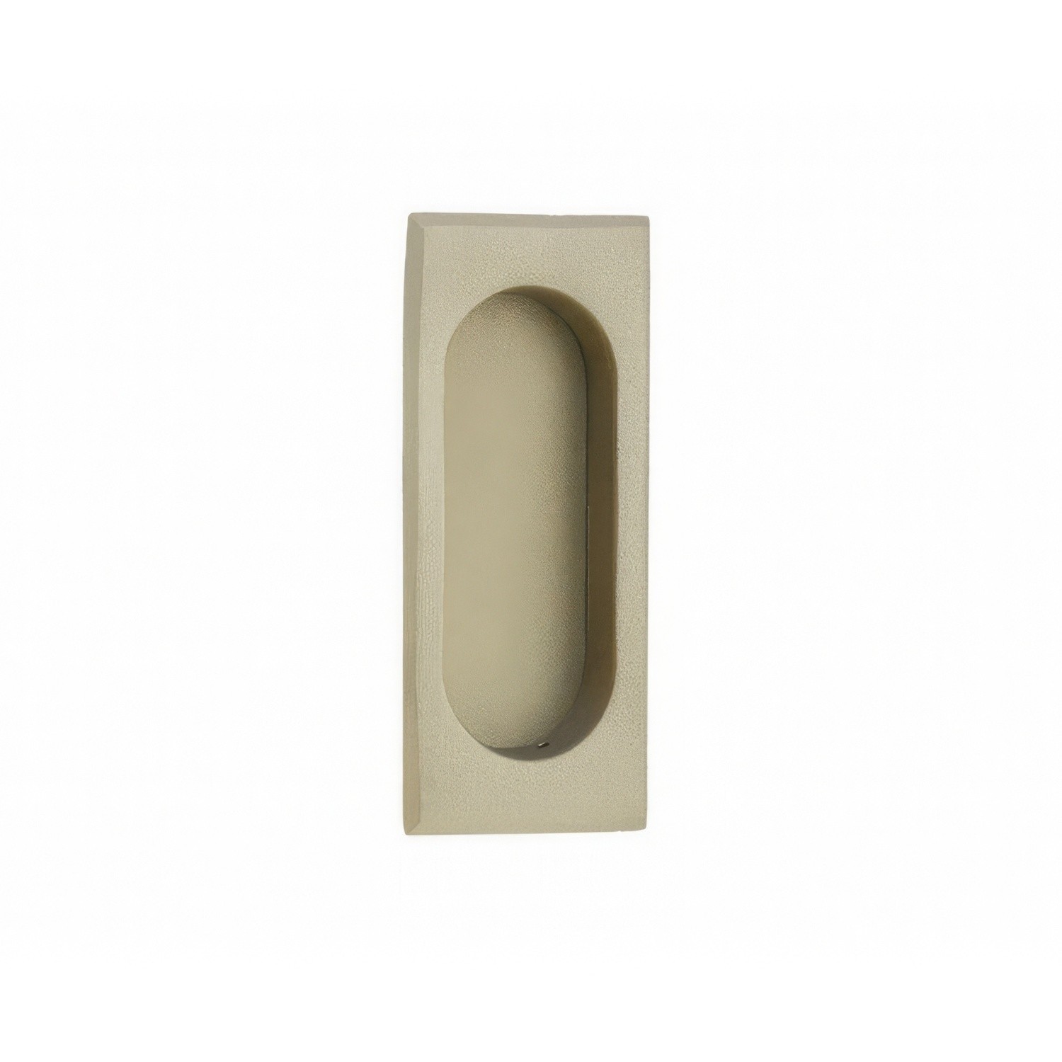 Emtek Hardware 2201 4" Height Solid Brass Rectangular Flush Pull for Sliding Doors